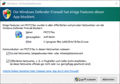 AVM Fritz!Fax auf Windows 10 oder Windows 11 mit IP-Anschluss ...